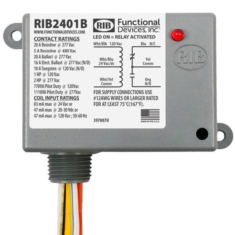 Functional Devices RIB2401B - General Purpose, Power Relays